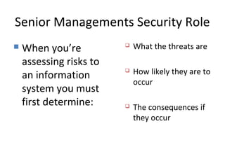 Information security management | PPT