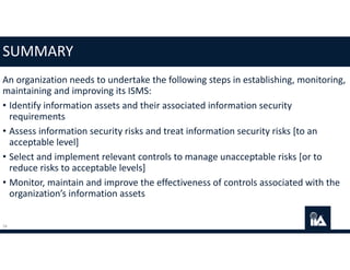 Information security management system (isms) overview | PDF