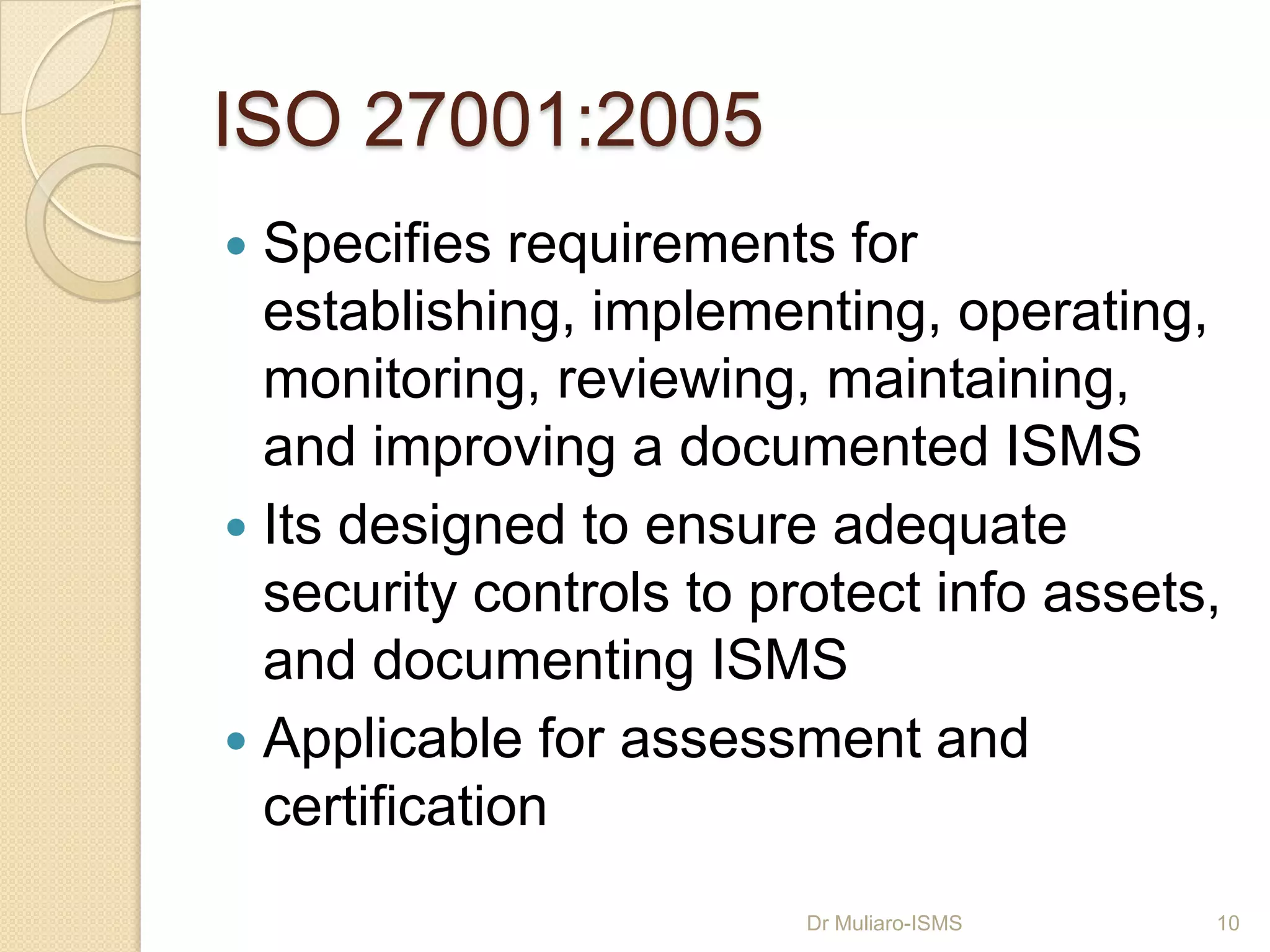Information Security Management Systems(ISMS) By Dr Wafula | PPT