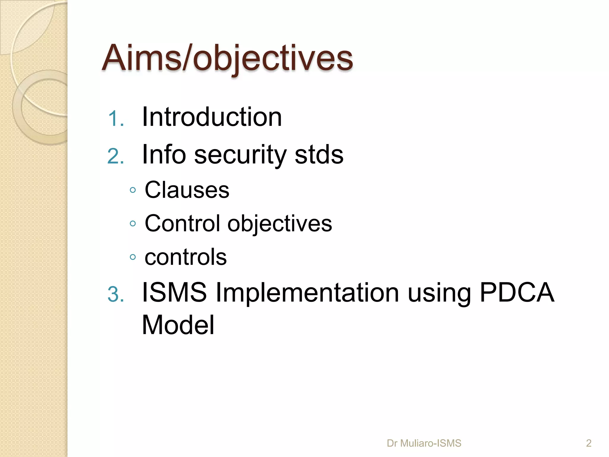 Information Security Management Systems(ISMS) By Dr Wafula | PPT