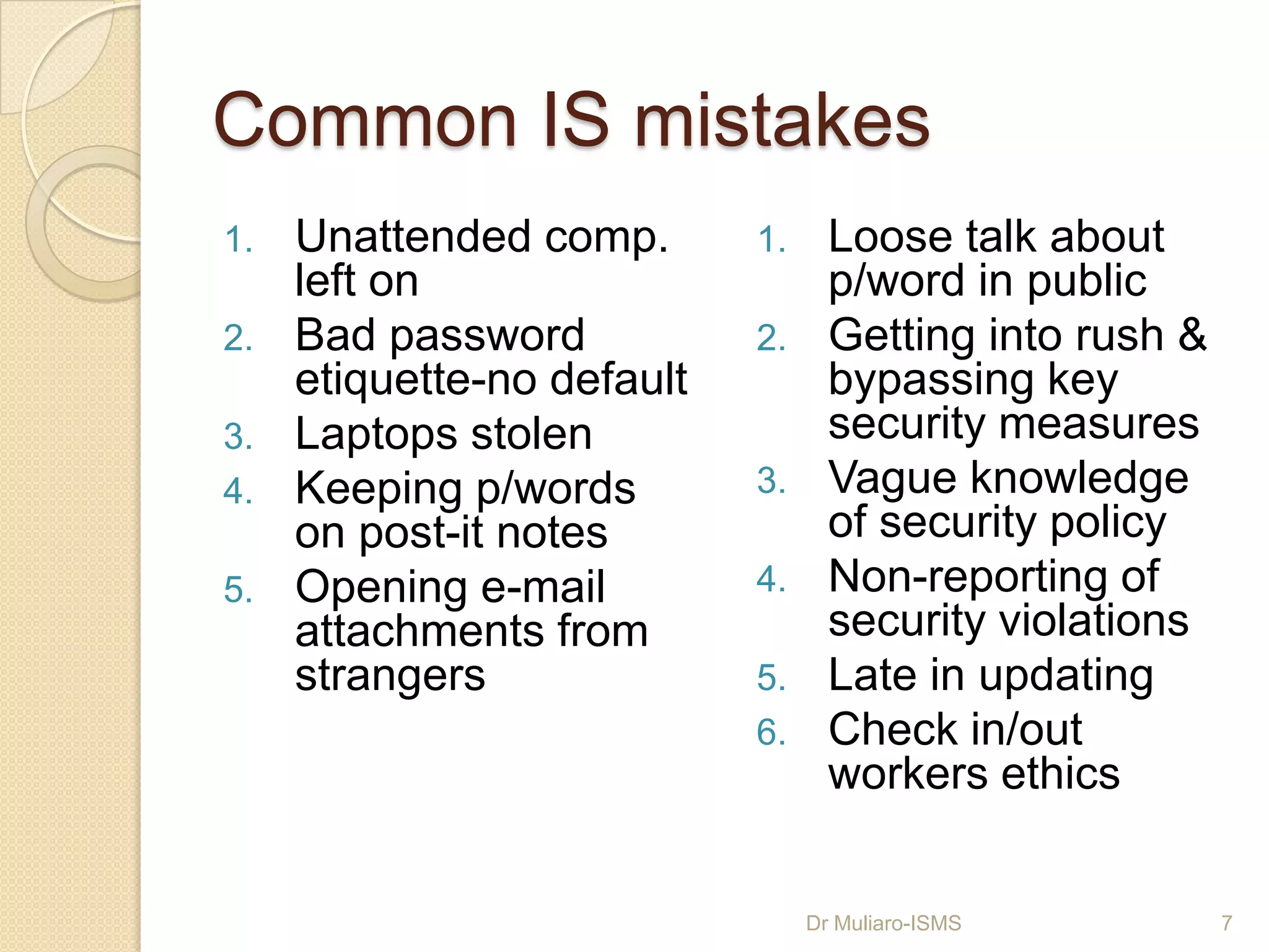 Information Security Management Systems(ISMS) By Dr Wafula | PPT