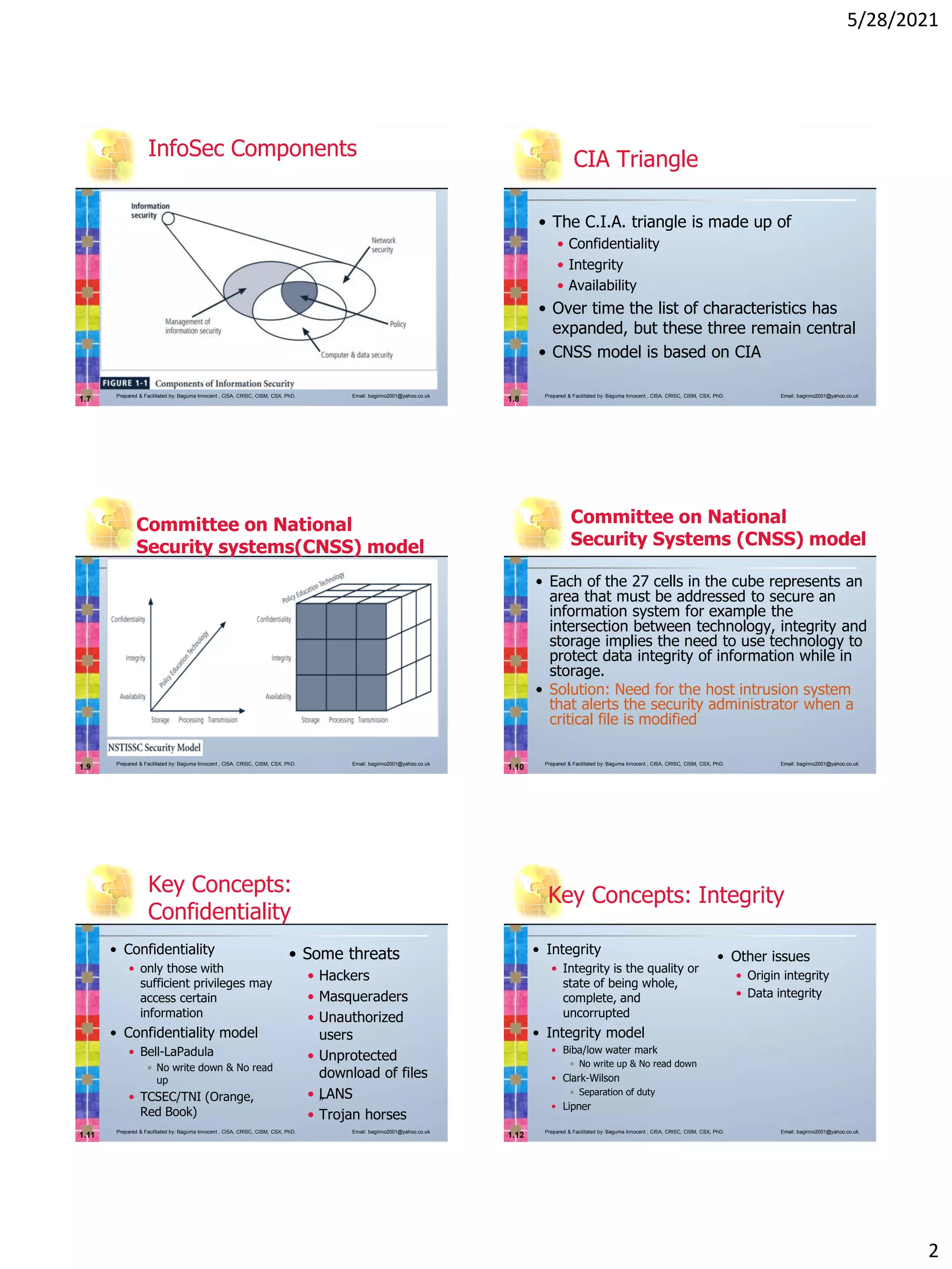 Information security planning session 1 2021 | PDF
