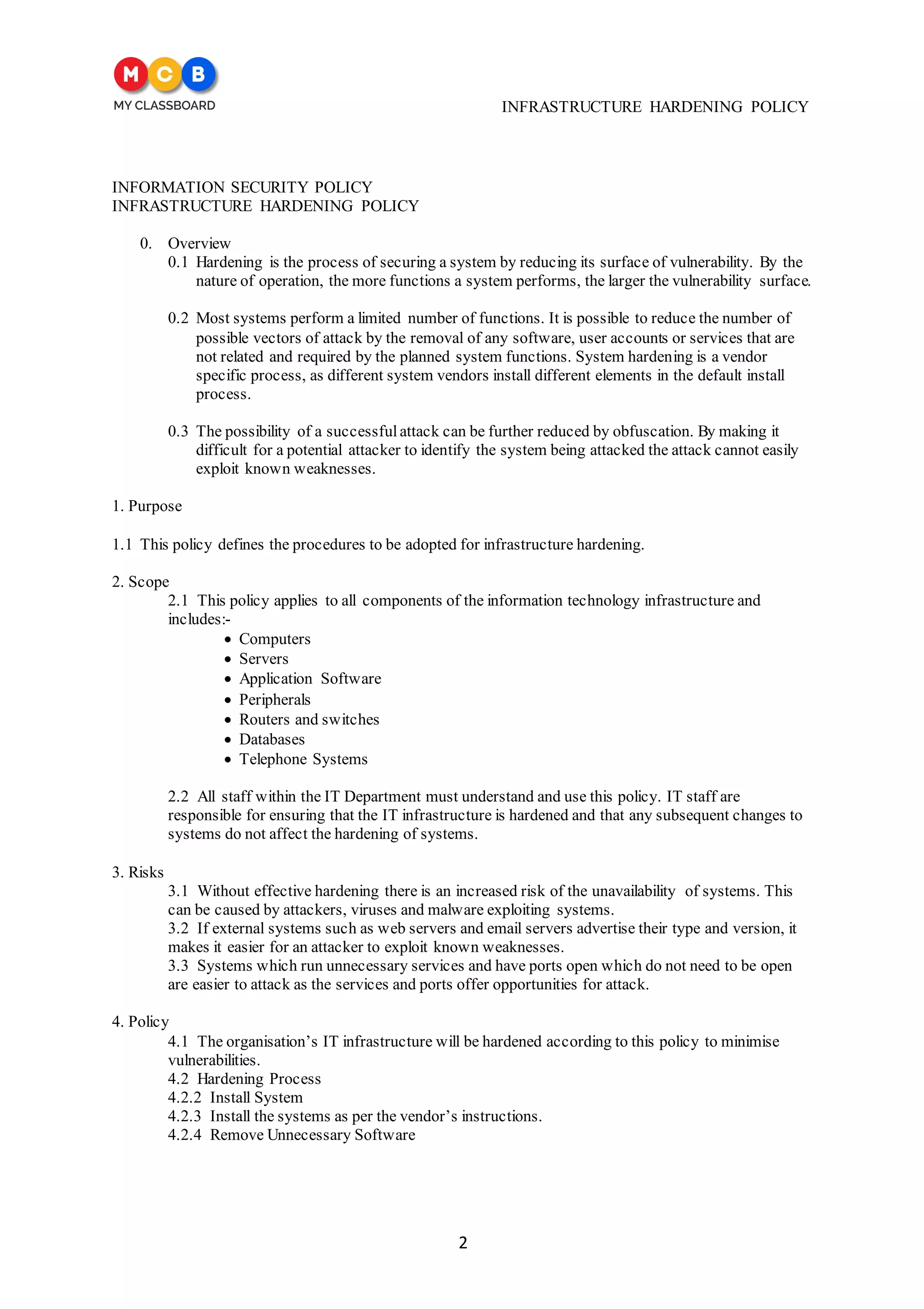 Information security policy | PDF