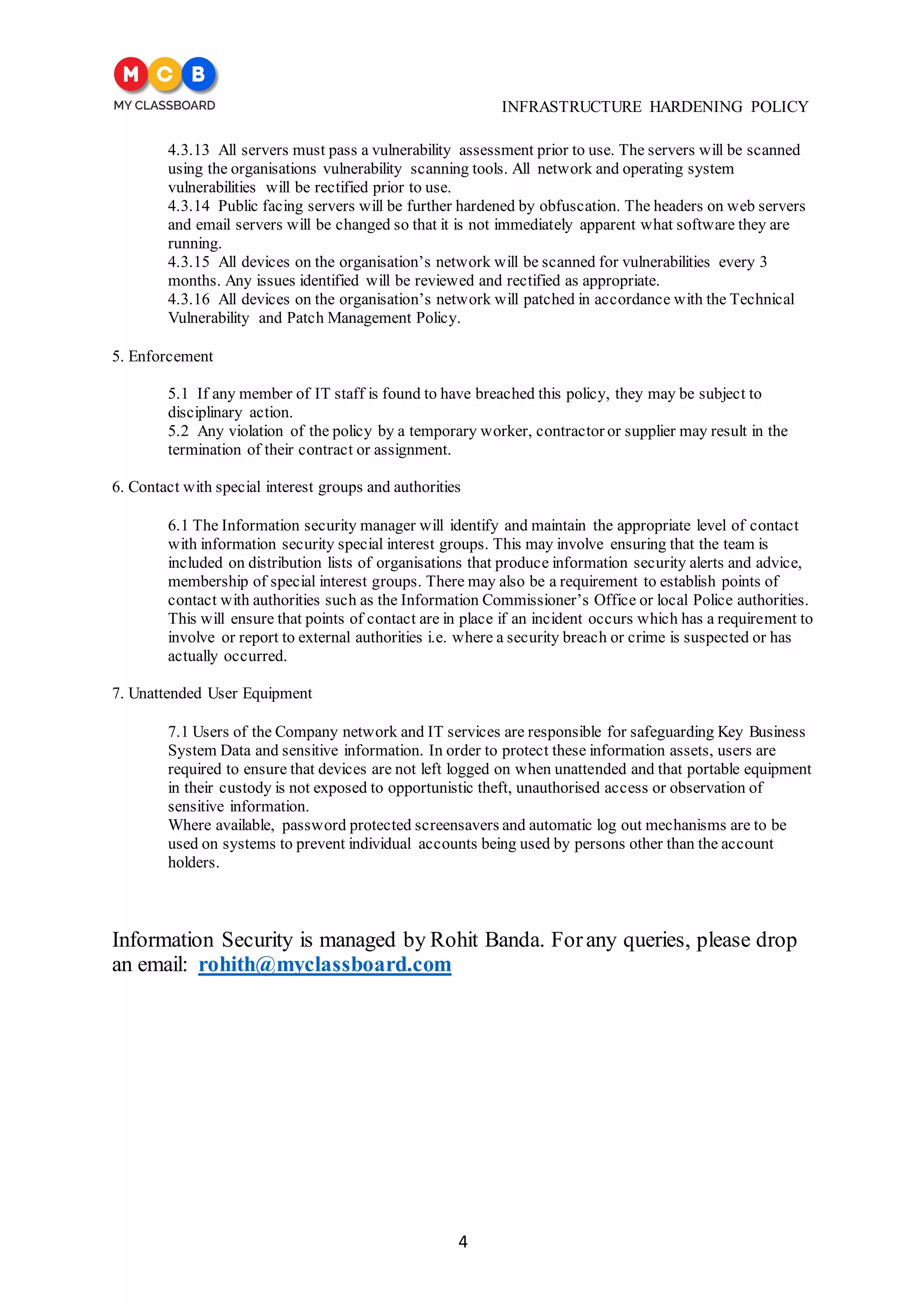 Information security policy | PDF