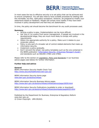 Information security policy how to writing | PDF