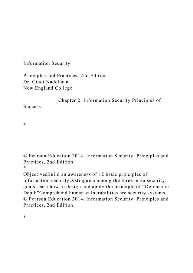 Information SecurityPrinciples and Practices, 2nd Edit.docx