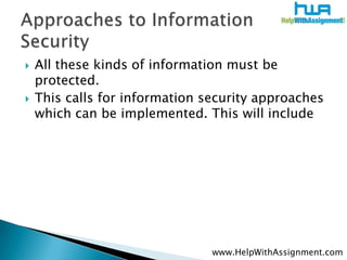 Information security principles an understanding | PPTX