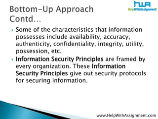 Information security principles an understanding | PPTX