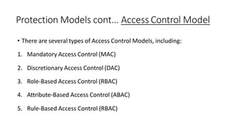 Information Security (Protection Model _ Access Control ).pdf