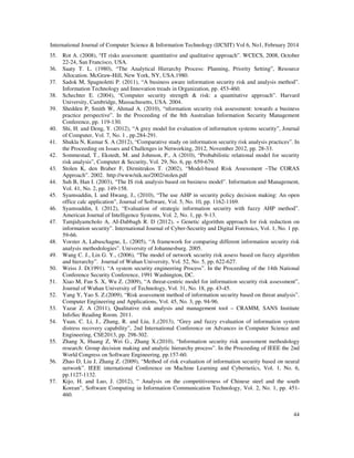 Information security risk analysis methods and research trends ahp and ...