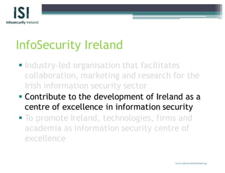 Information Security Development in Ireland | PPT