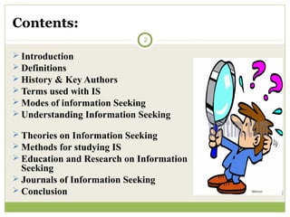 Information seeking ppt | PPT