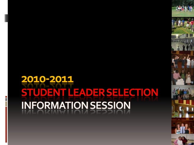 Wentworth Student Leader Selection Powerpoint | PPT