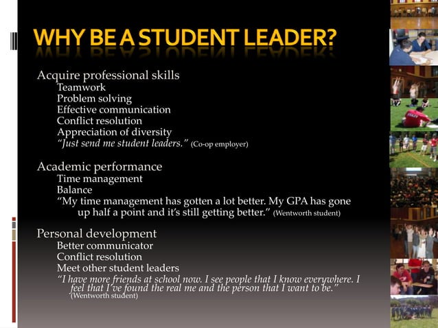 Wentworth Student Leader Selection Powerpoint | PPT