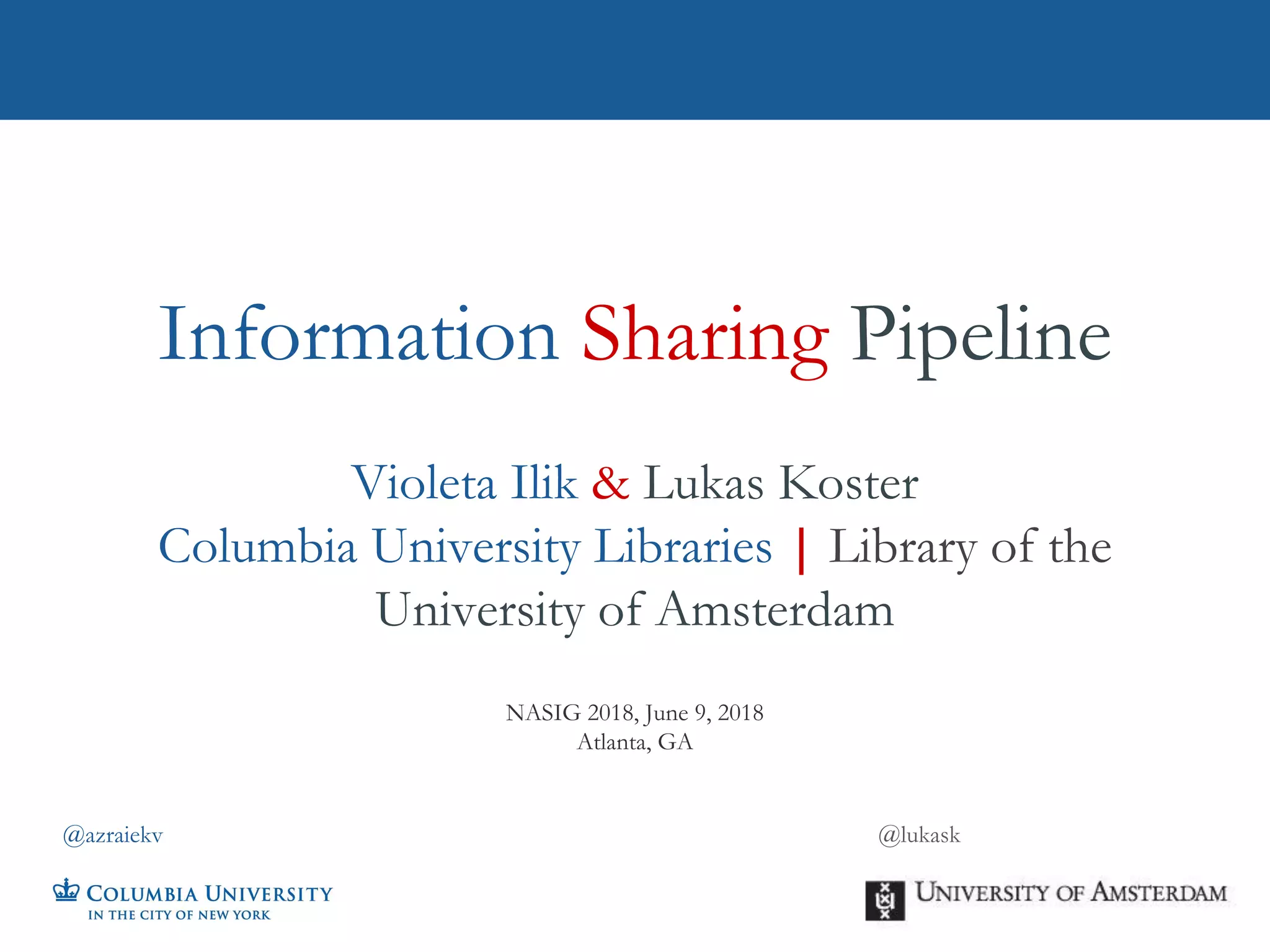 Information sharing pipeline | PDF | Databases | Computer Software and Applications