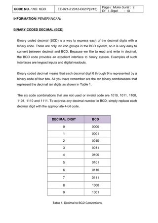 Information sheet/Kertas Penerangan | DOC
