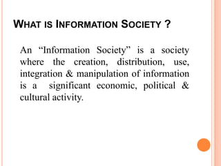 Information society (2) | PPTX