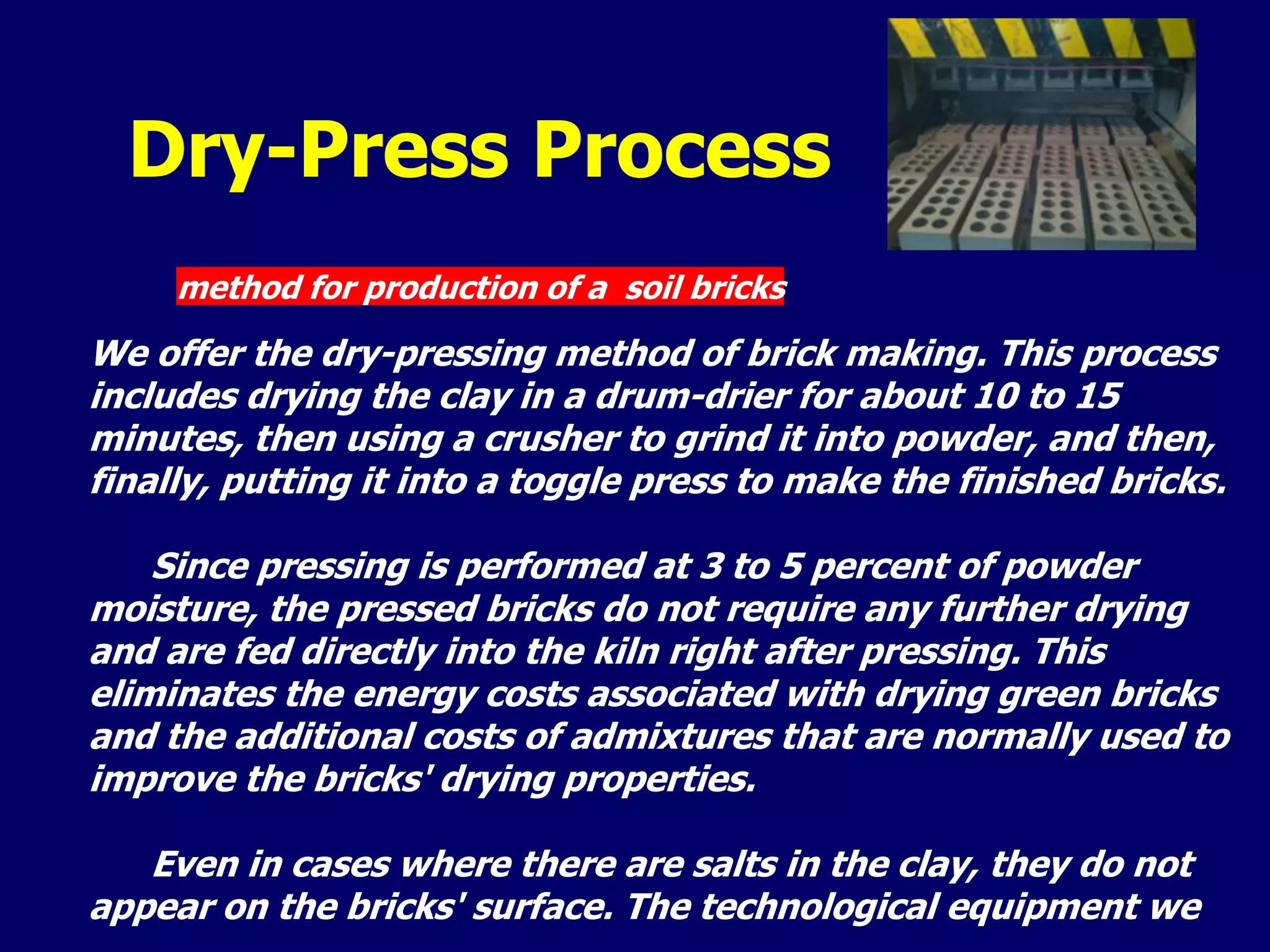 Information soil bricks/Best Brick Production Methods | PDF