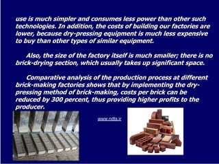 Information soil bricks/Best Brick Production Methods | PDF