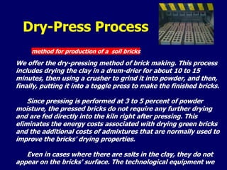 Information soil bricks/Best Brick Production Methods | PDF