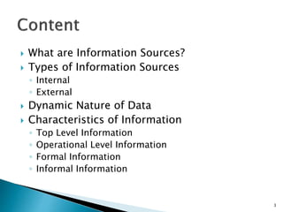 Information sources | PPTX