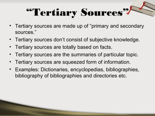Information sources and services | PPT