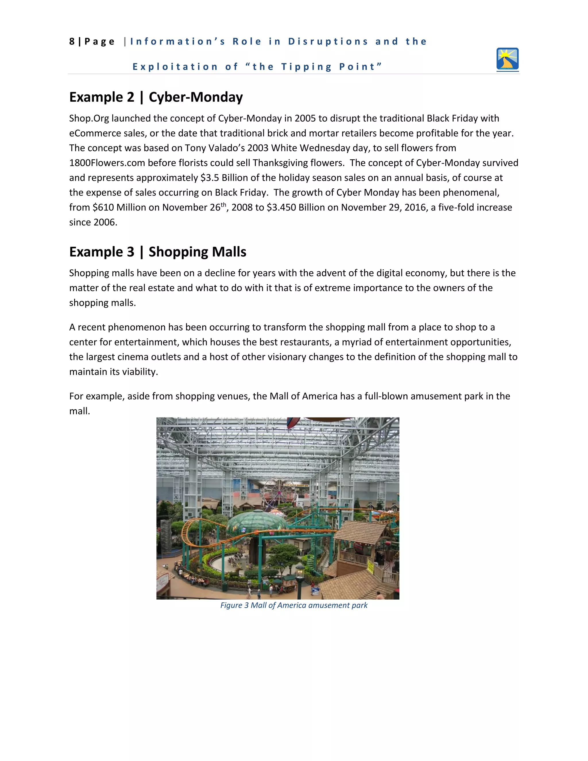 Information's role in disruption cycles and the exploitation of tipping ...