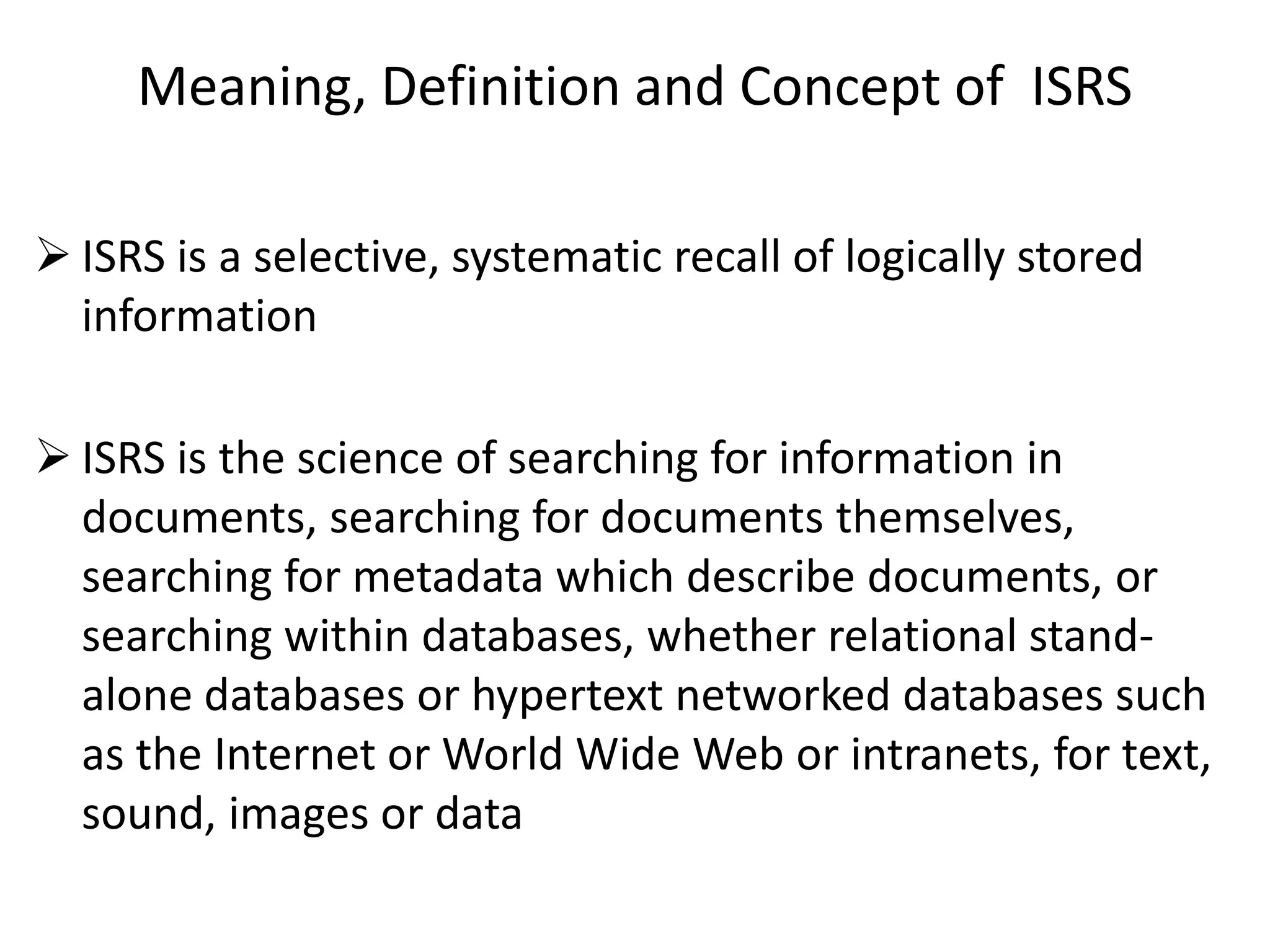 Information Storage And Retrieval Pdf