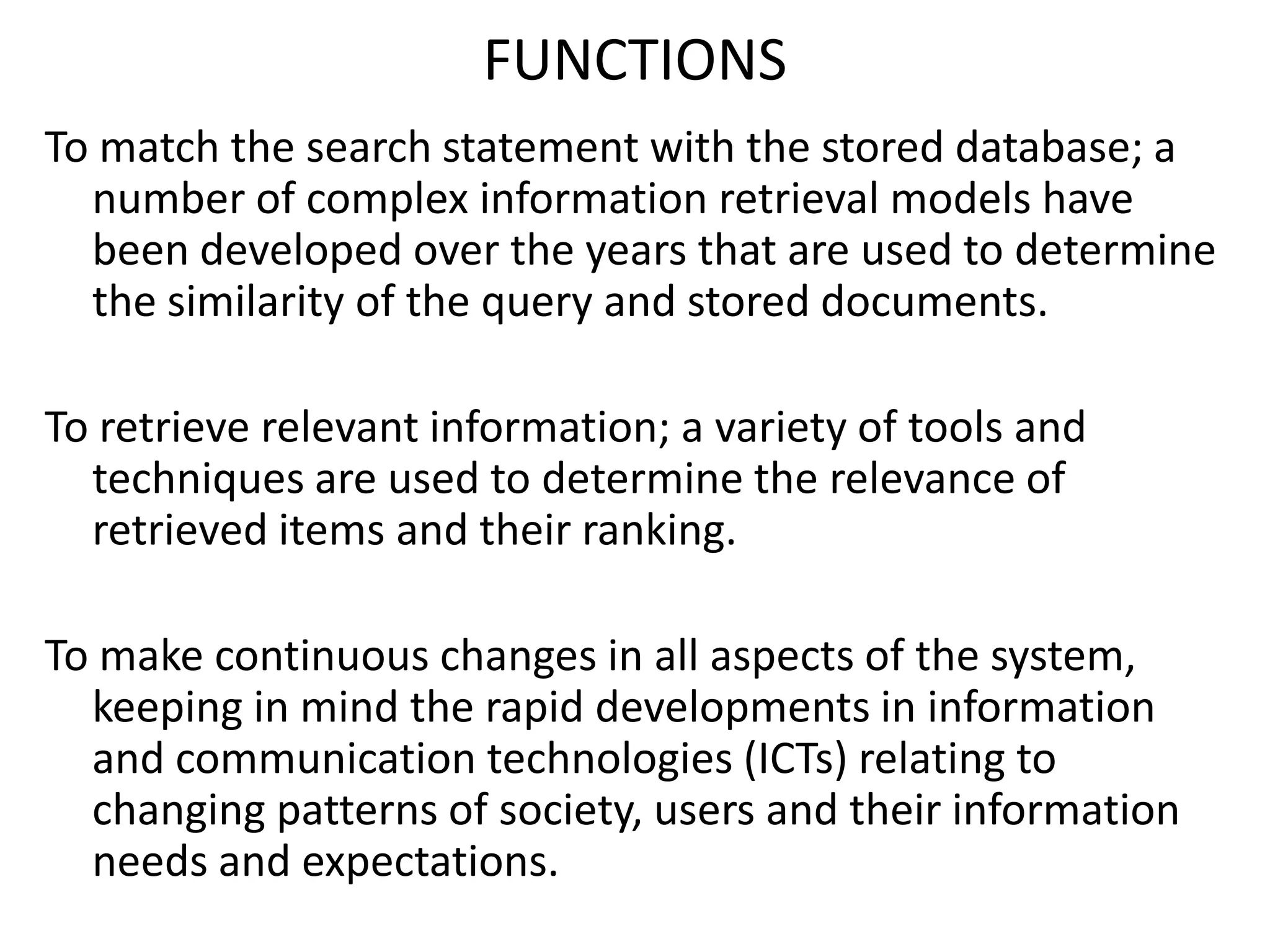 Information storage and retrieval | PDF