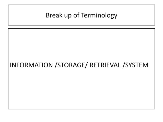 Information storage and retrieval | PDF