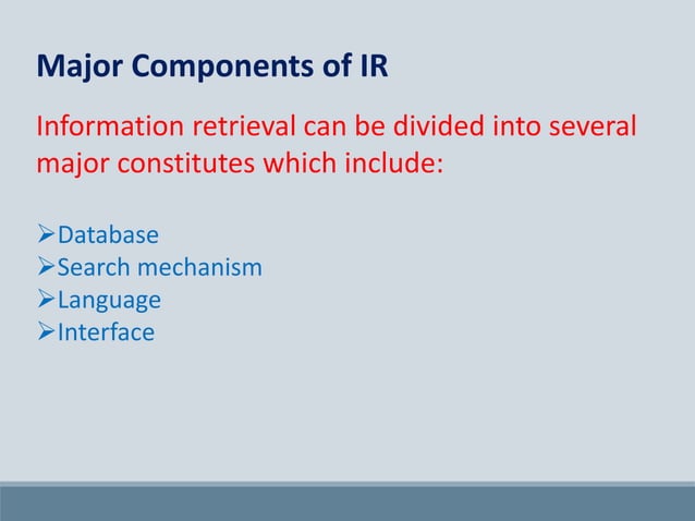 Information Storage And Retrieval System Isrs Pptx Search Internet