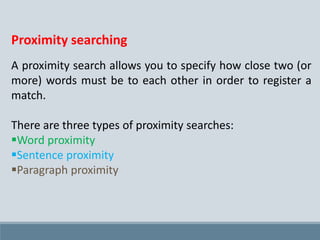 Information Storage and Retrieval system (ISRS) | PPTX