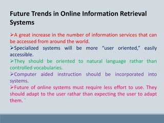 Information Storage and Retrieval system (ISRS) | PPTX