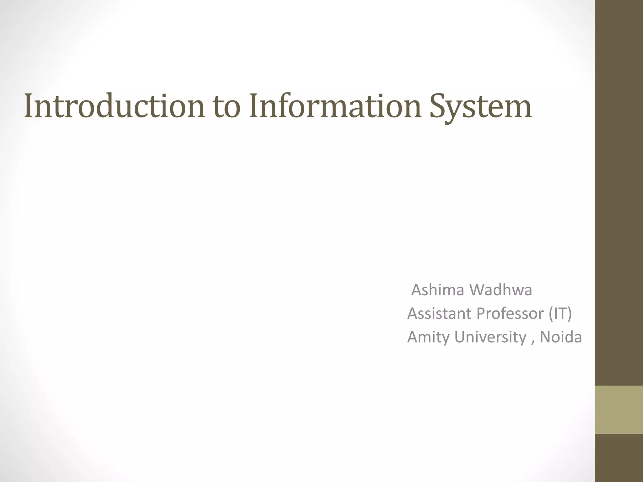 Information system | PPTX