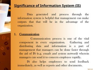 Information System used in the hospitality and tourism | PPTX