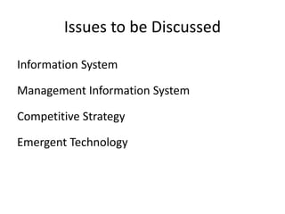 Information system and opportunities | PPT