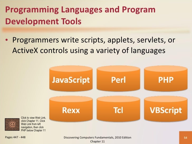 Information system development & programming language