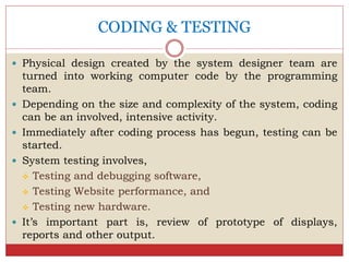 Information system implementation, change management and control | PPT