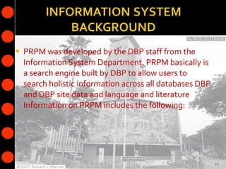 Information system in dewan bahasa dan pustaka | PPT