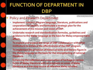 Information system in dewan bahasa dan pustaka | PPT