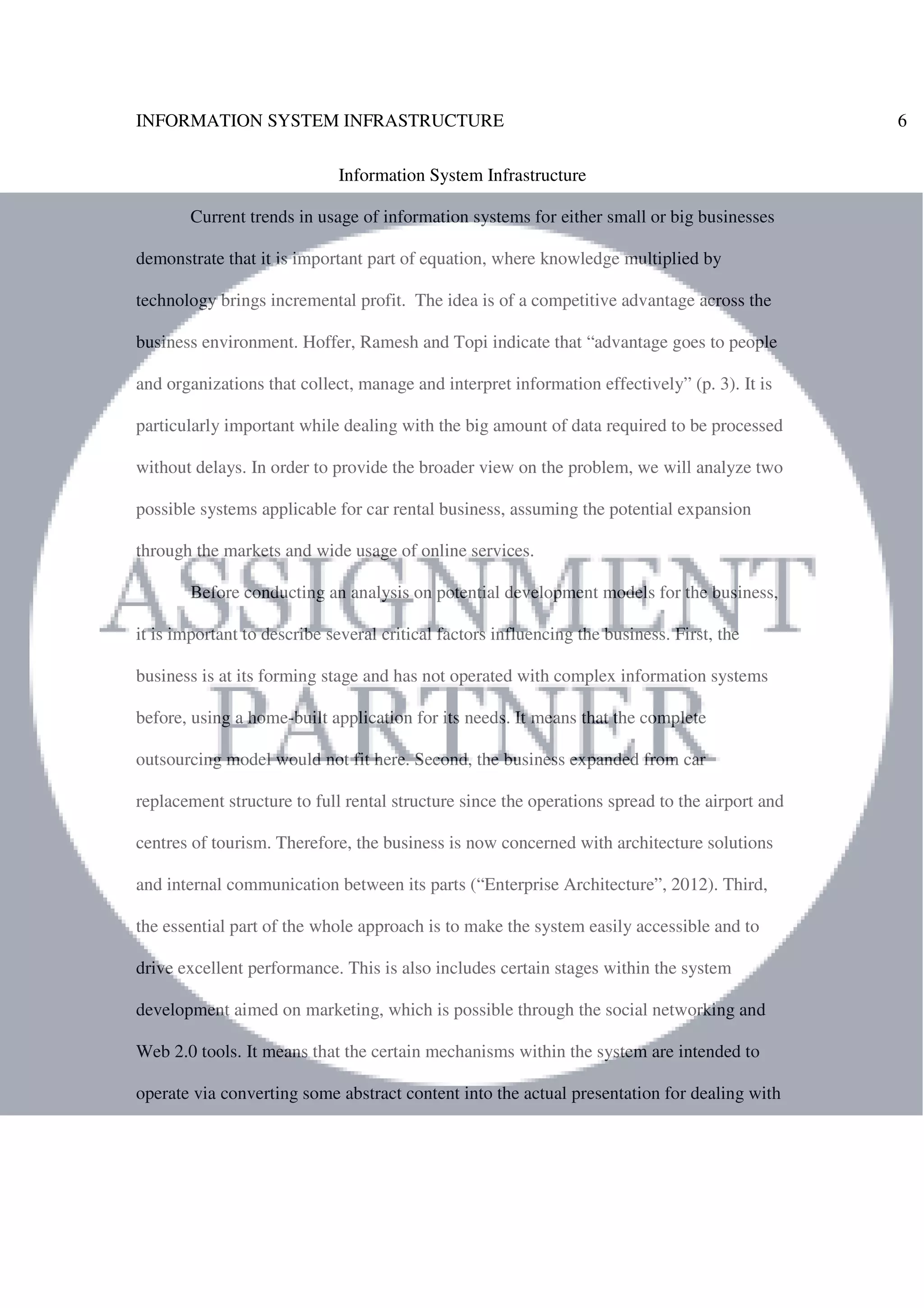 Information system infrastructure | PDF