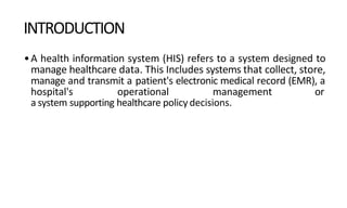 Information system in health care, role of information system in health ...