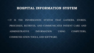 UNIT 3 - INFORMATION SYSTEM IN HEALTHCARE SEM II.pptx
