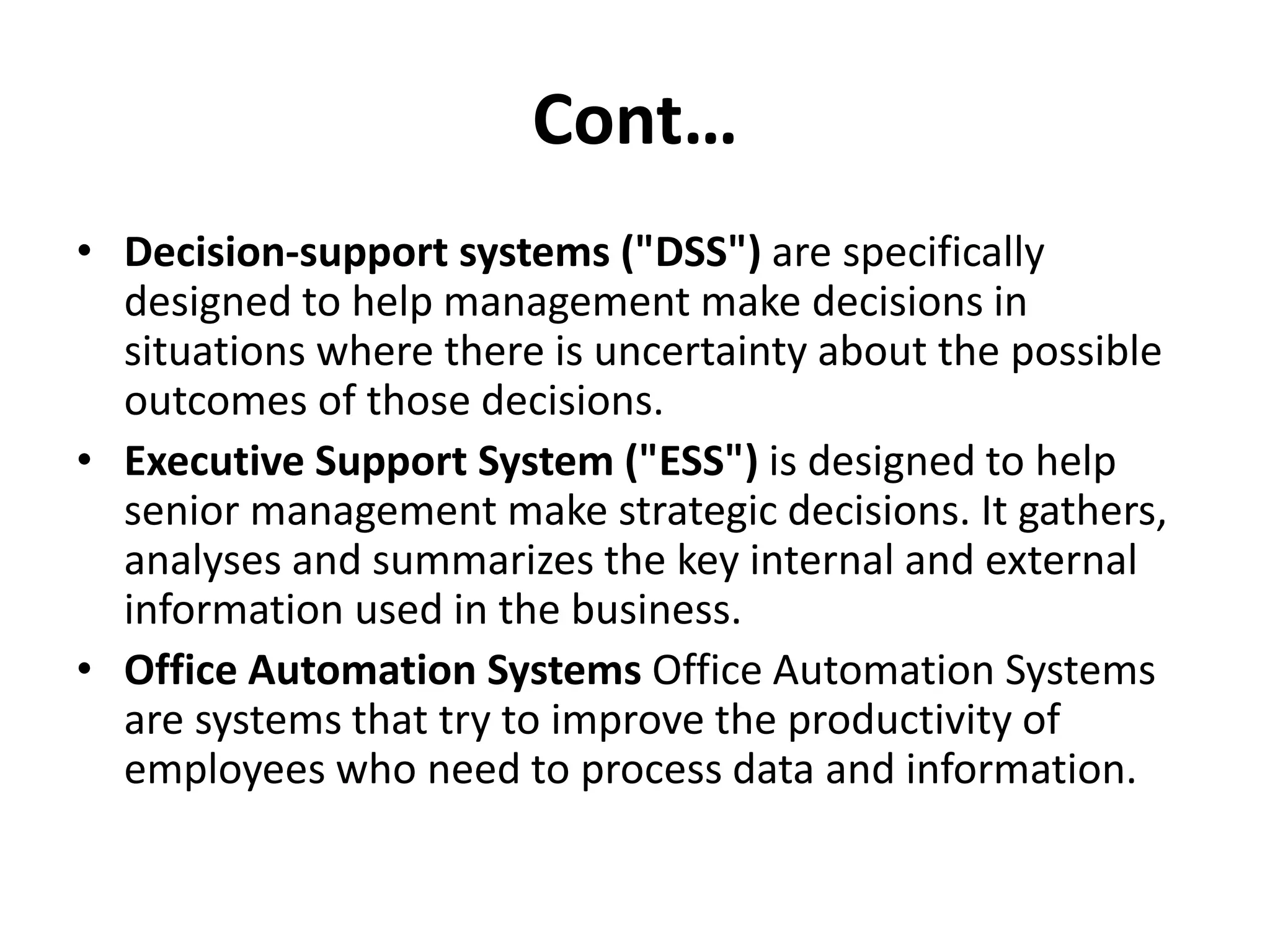 Information system management | PPT