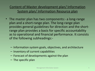 Information System Plan | PPT