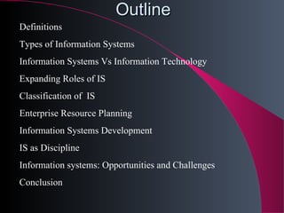 Information systems | PPT