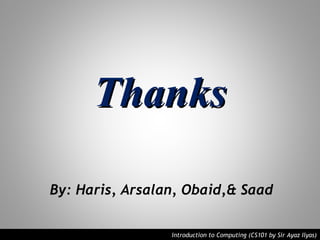 Information Systems By Haris khan (Software Engineer) | PPT