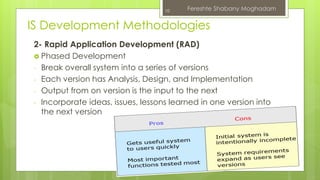Information systems development methodologies | PPTX