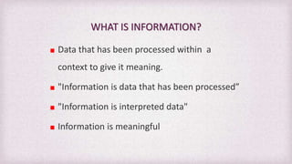 Information systems | PPT