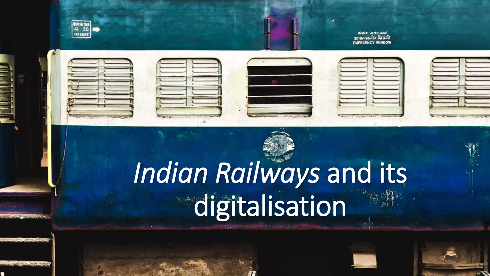 Information Systems in Indian Railways | PPTX